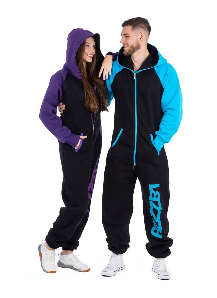 Black Purple - DUO - Lazzzy® Combinaison Premium